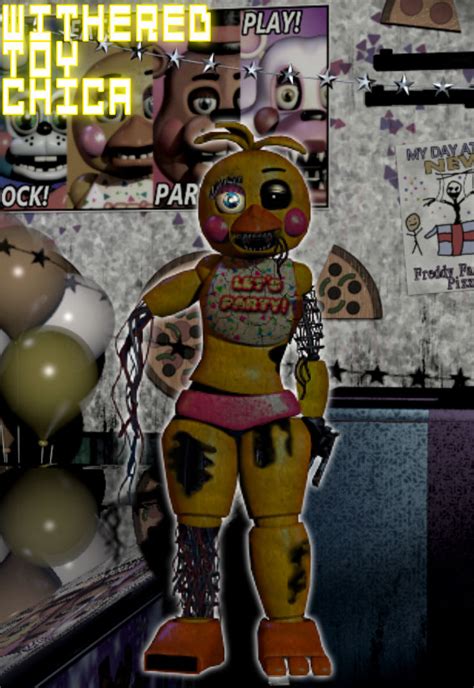 Withered Toy Chica By Blackiiefimose On Deviantart