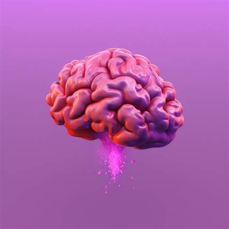 Premium Ai Image Brain Animated