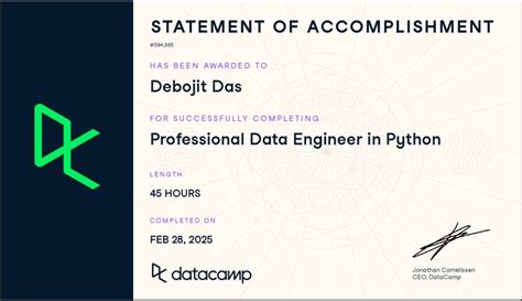 Dataengineering Python Datacamp Careergrowth Continuouslearning