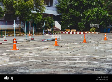 Driving Test And Training Area With Simulate Test For Driving License