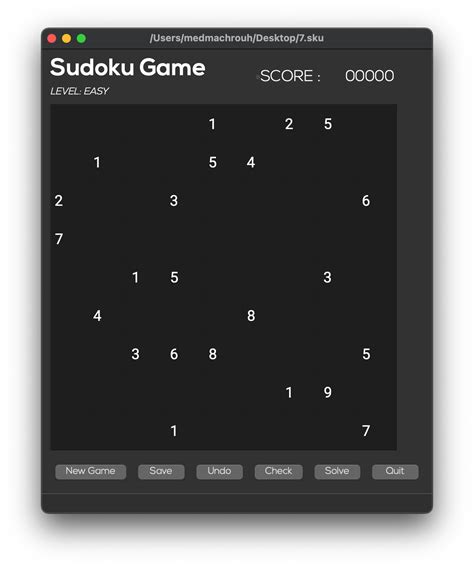 GitHub Medmac Sudoku A Simple Sudoku Game Using QT And C