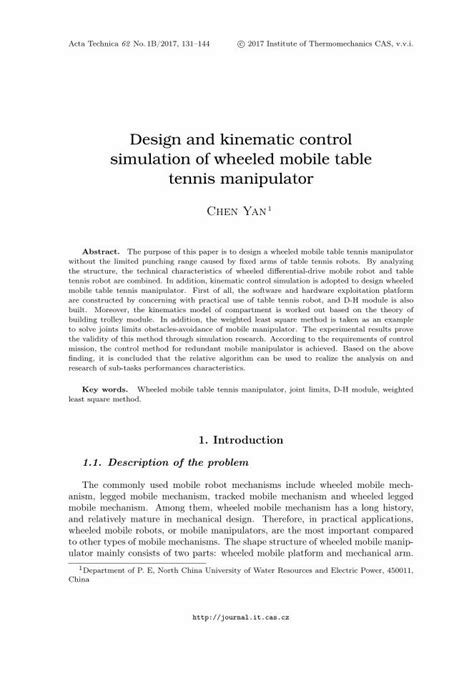 pdf design and kinematic control simulation of wheeled mobile