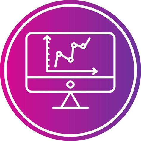 Graphical Representation Line Gradient Circle Icon 51301451 Vector Art