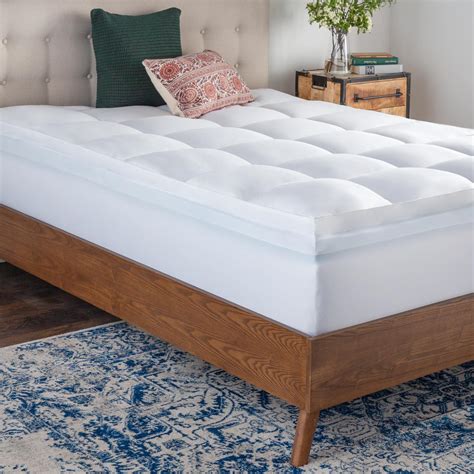 Best Buy Brookside 4 Full Down Alternative Mattress Topper White