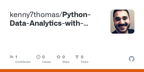 Github Kenny Thomas Python Data Analytics With Jupyter