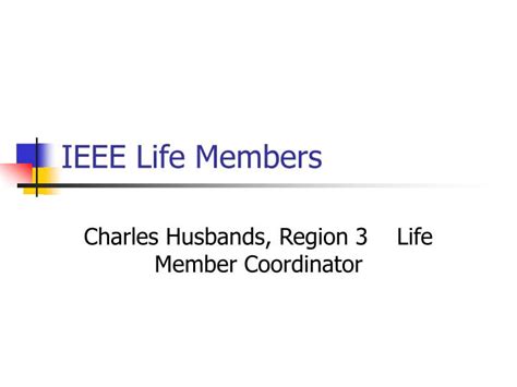 PPT IEEE Life Members PowerPoint Presentation Free Download ID