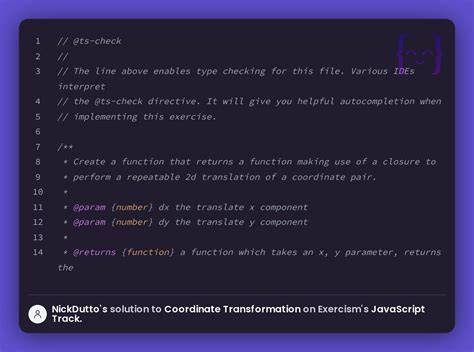 Nickduttos Solution For Coordinate Transformation In Javascript On