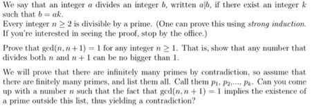 Solved We Say That An Integer A Divides An Integer B