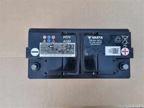 VARTA AKUMULATOR AGM 12 V 92 AH 850A 7P0915105C 14961957605 Oficjalne Archiwum Allegro