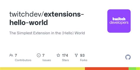 github twitchdev extensions hello world the simplest extension in