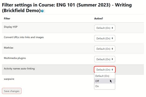 How To Disable Automatic Links Between Moodle 4 Resources Within A