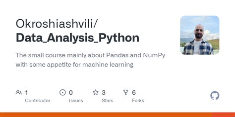 Github Okroshiashvilidataanalysispython The Small Course Mainly About Pandas And Numpy