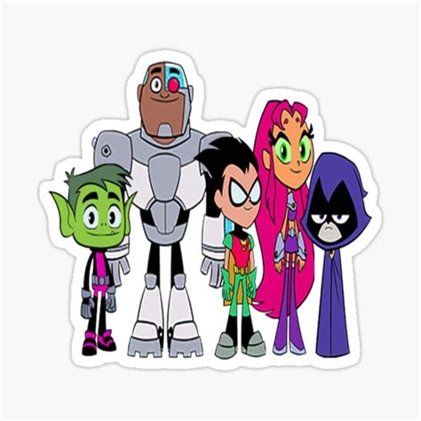 Teen Titans Go Sticker By Thespacecube Redbubble