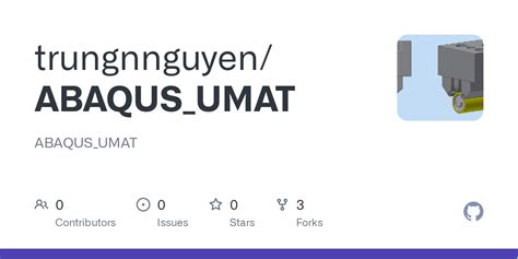 abaqus umat subroutines for at master · trungnnguyen abaqus umat · github