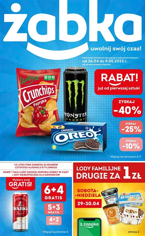 Żabka Gazetka Promocyjna Ważna Od 2604 Do 0905 Strona Nr 1