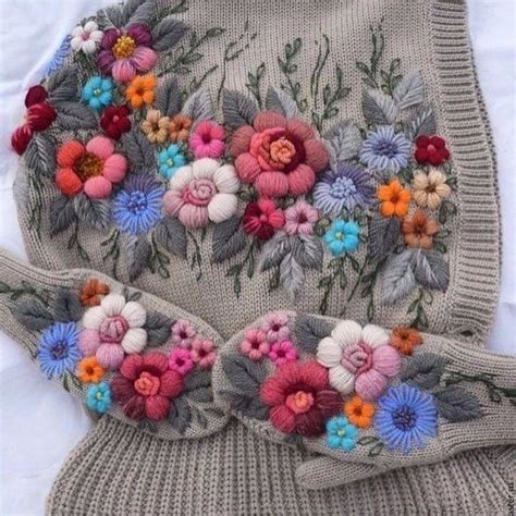 Вышивка на трикотаже шерстяными нитками для начинающих: виды сложных ...