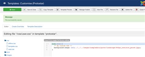 J X Adding A Custom CSS With Protostar Joomla Documentation