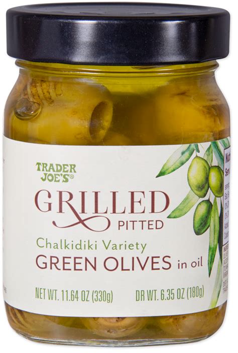 Trader Joes Grilled Pitted Green Olives Fig App