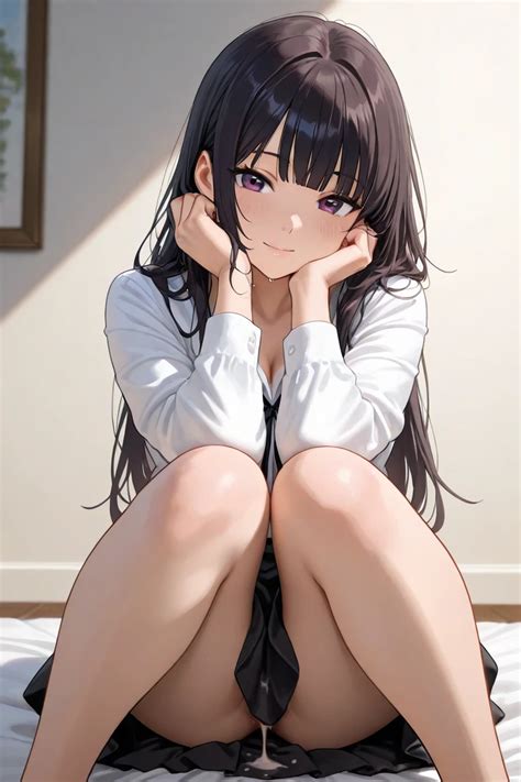 A Digital Illustration Of An Anime Style Female Character With Long
