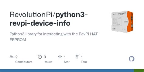 Github Revolutionpipython3 Revpi Device Info Python3 Library For Interacting With The Revpi