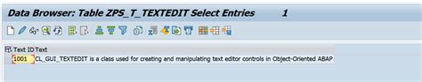 Text Editor Using Clguitextedit Displaying Text Sap Community