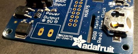 Adafruit Rgb Matrix Hat The Raspberry Pi Can Talk With The Rgb Led Matrix Panel Geeks D