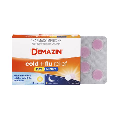 Buy Demazin Cold And Flu Relief Day Night 24 Tablets Online At