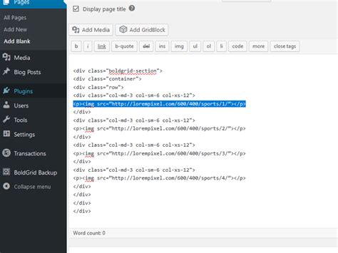 How To Create BoldGrid Blocks Adding Content