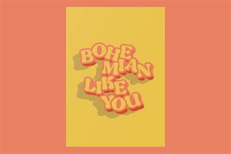 Bohemian Like You The Dandy Warhols Song Lyric Poster Print Wall Art