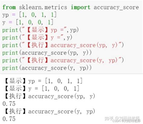 计算准确率 sklearn accuracy score 知乎