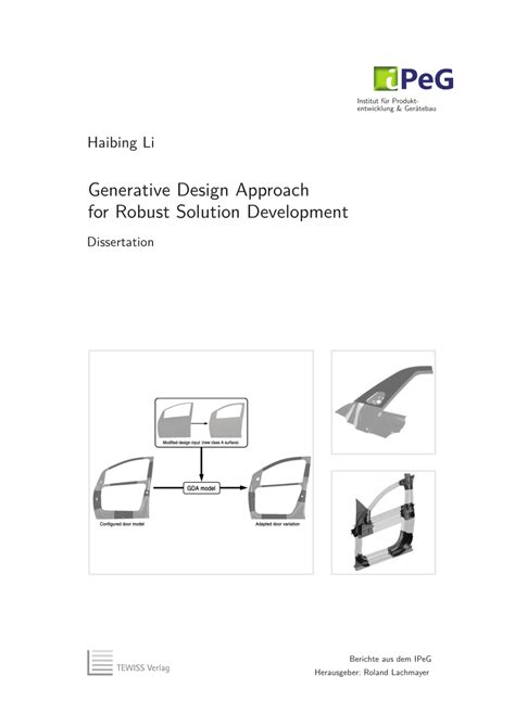 pdf generative design approach for robust solution development