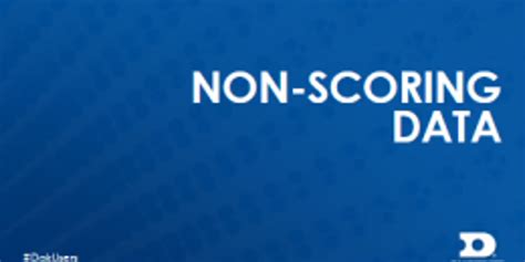 Would You Like To Incorporate Non Scoring Data Elements