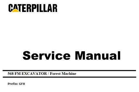 Caterpillar Cat Hydraulic Excavator 568 Fm Gf8 C93 Engine Forest