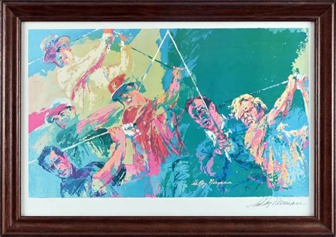 Leroy Neiman Golf Champs Signed Print