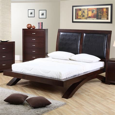 Queen Platform Bed With Leather Headboard Headboard