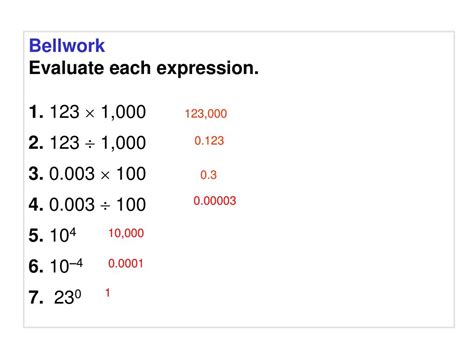 Evaluate Each Expression 1 1 Ppt Download