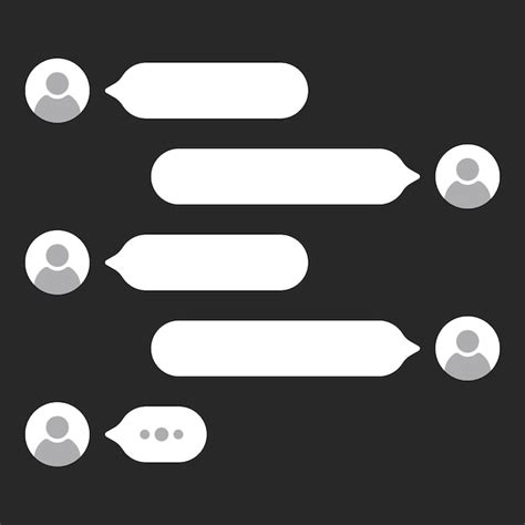 Premium Vector White Modern Bubble Chat For Messenger Application In
