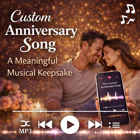 Personalized Anniversary Song Custom Romantic Love Song Unique T