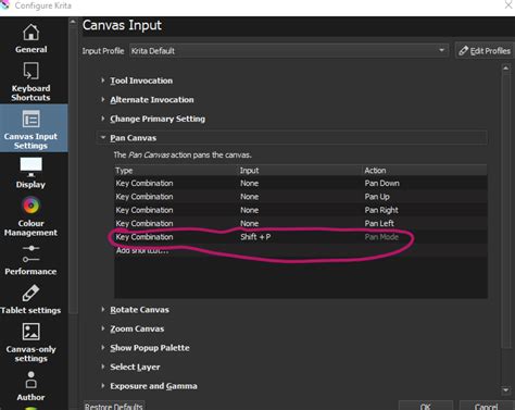 Kritas Canvas Shortcut Does Not Work General Questions Krita Artists