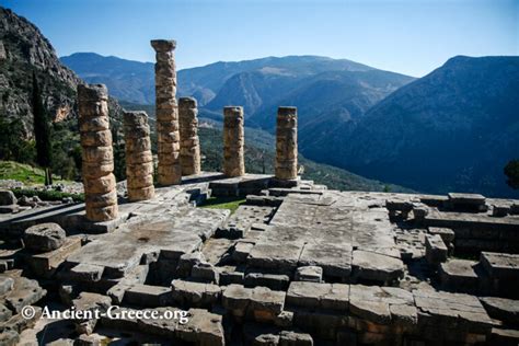 Temple of Apollo at Delphi Ancient Greece Φώς Λέξη