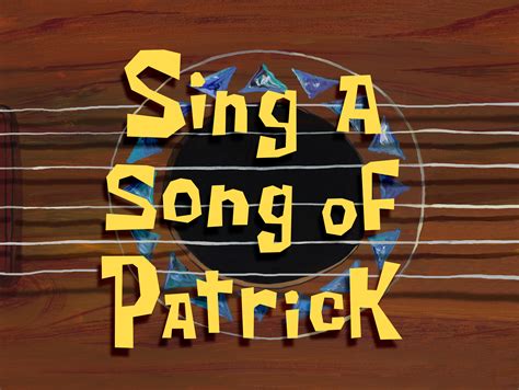 Spongebob Zingt Een Liedje Van Patrick Spongebob Squarepants Theme