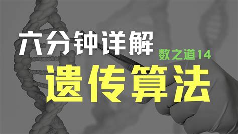 【数之道14】六分钟时间，带你走近遗传算法 Genetic Algorithm In 6 Minutes Youtube