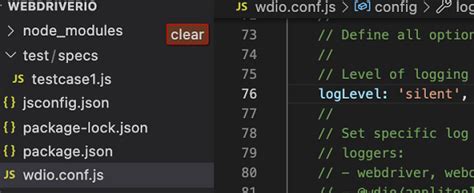 WebdriverIO Wdio conf js 文件 WebdriverIO 教程