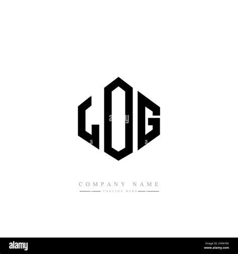 Log Letter Logo Design With Polygon Shape Log Polygon And Cube Shape