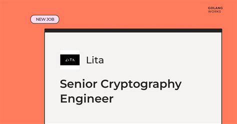 Golang Works On Linkedin Senior Cryptography Engineer In San Francisco