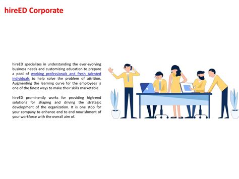 PPT HireED Forays Into Work Integrated Learning Program For Working Professionals PowerPoint