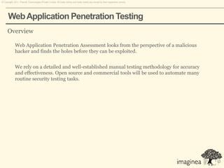 Web Application Penetration Testing PPTX Information And Network Security Computing