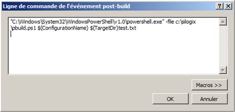 C Post Build Event Execute PowerShell Stack Overflow
