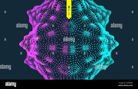 Sphere With Connected Lines Global Digital Connections Wireframe Illustration Abstract 3d