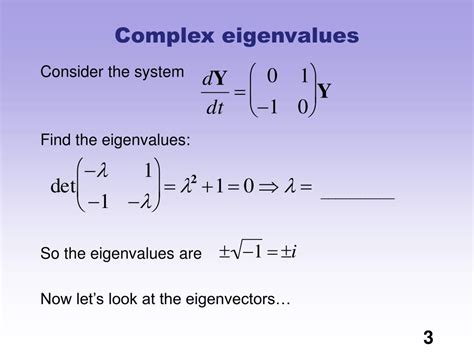 Ppt Complex Eigenvalues Powerpoint Presentation Free Download Id